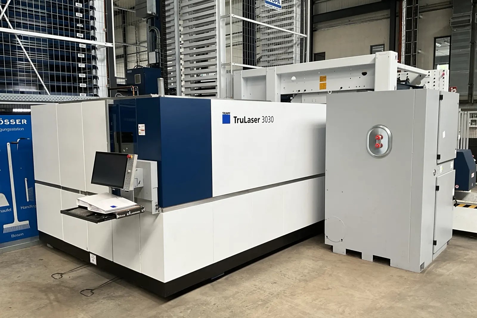 LASER CUTTING MACHINE TRUMPF TRULASER 3030 FIBER (L81), 10000 WATT, LM ...