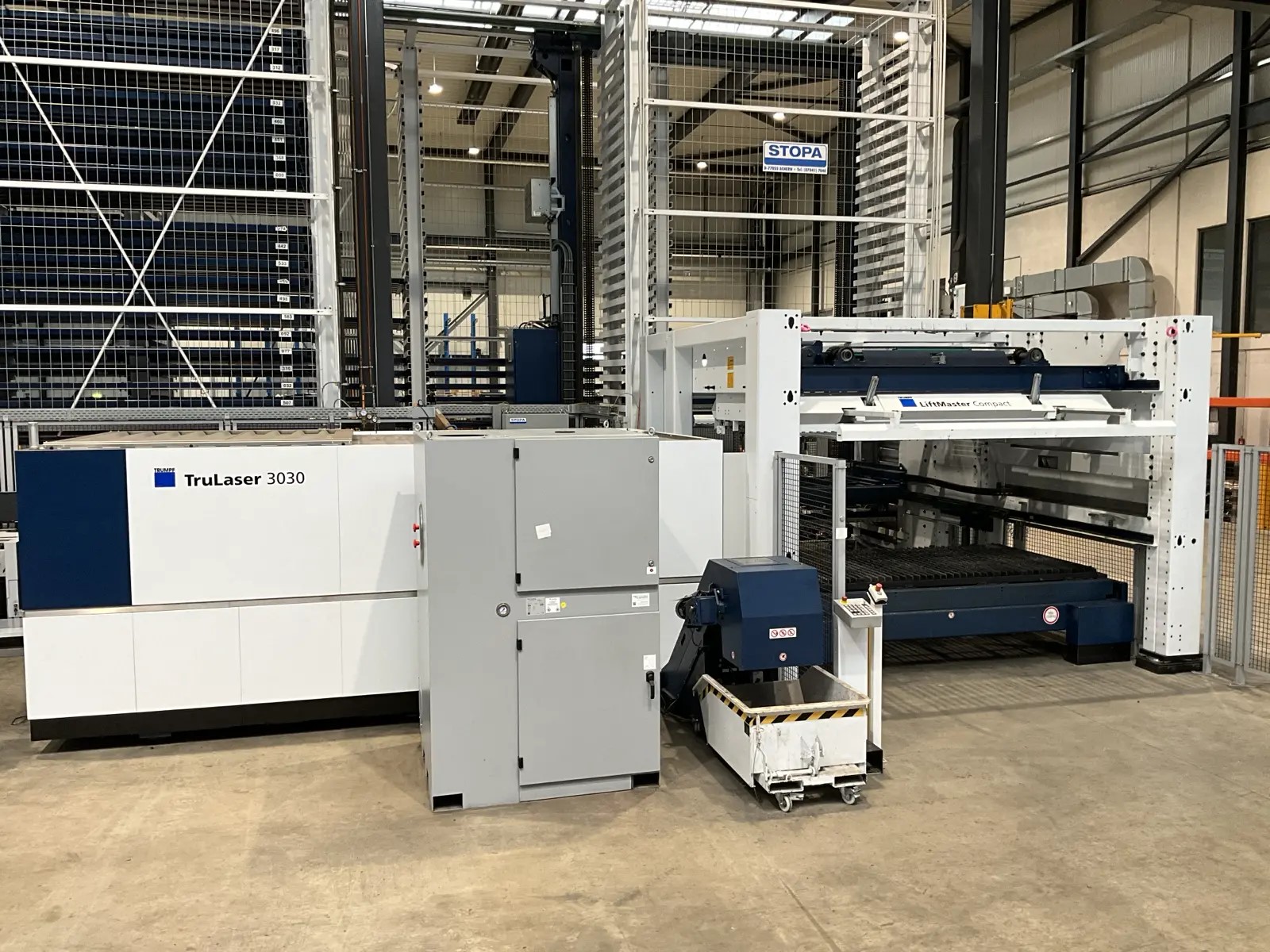 LASER CUTTING MACHINE TRUMPF TRULASER 3030 FIBER (L81), 10000 WATT, LM ...